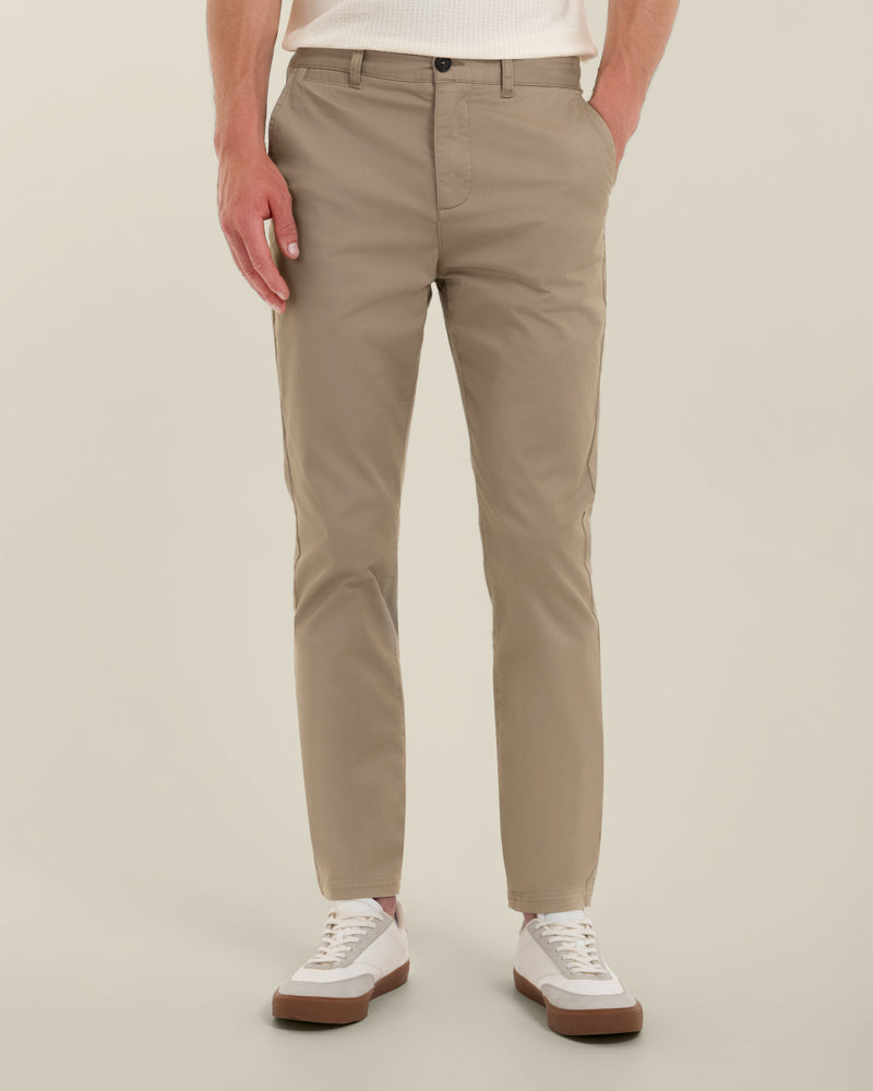 Larsson & Co Men’s Slim Fit Elasticated Waist Five Pocket Chino Trouser
