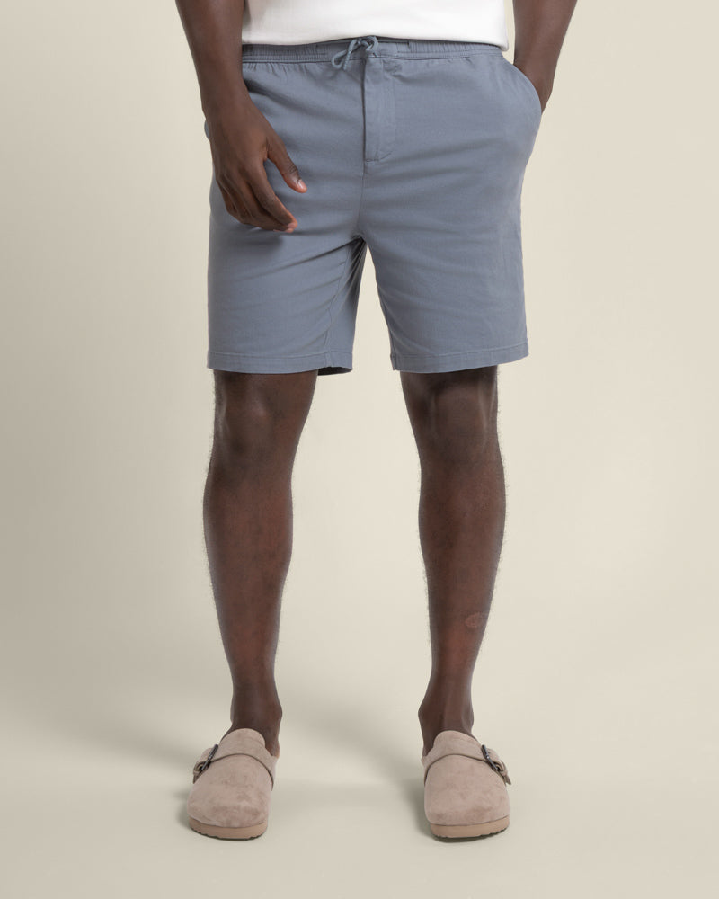 Larsson & Co Men’s Slim Fit Drawstring Waist Stretch Chino Shorts